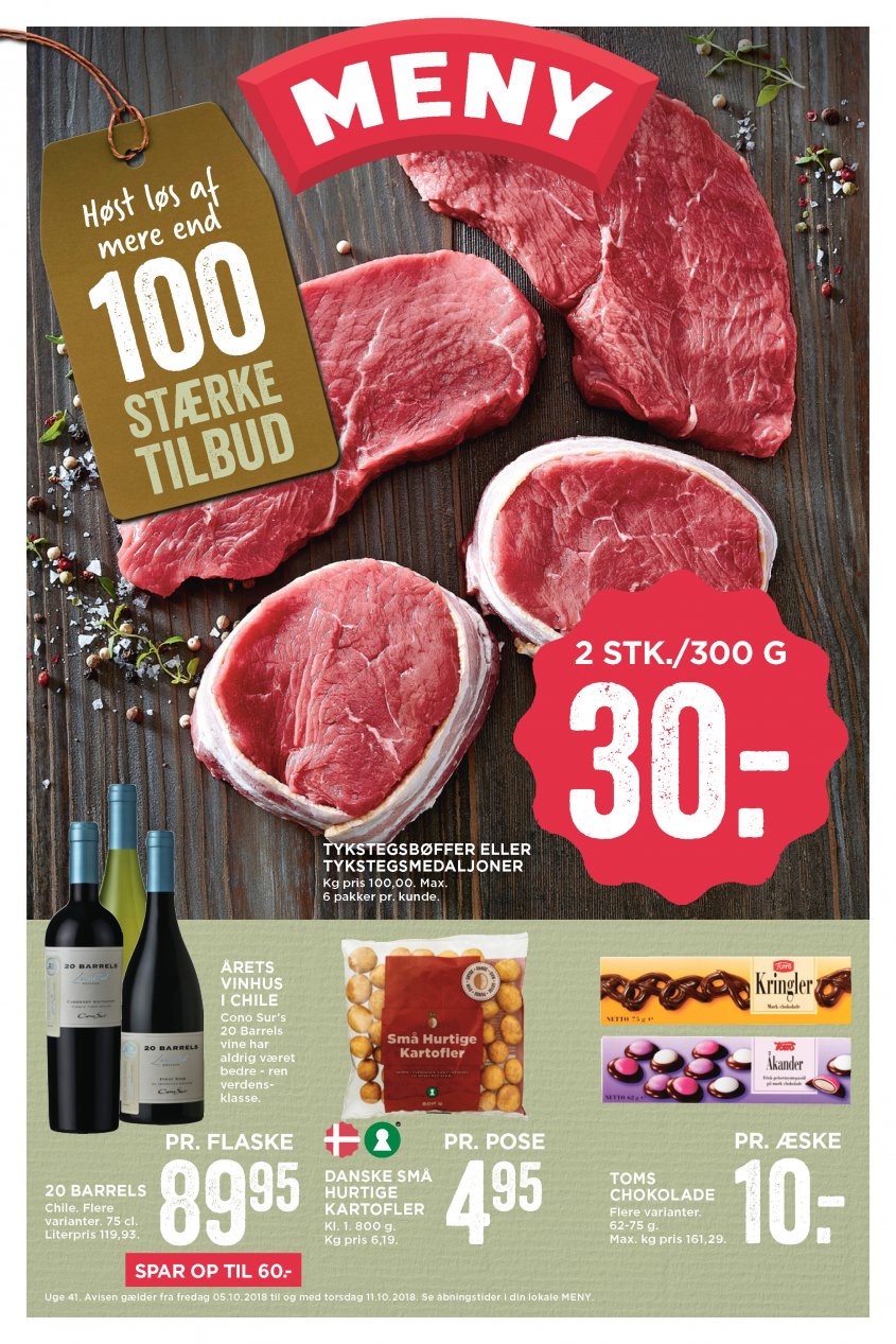 Meny tilbudsavis 05.10.2018 - Side.1