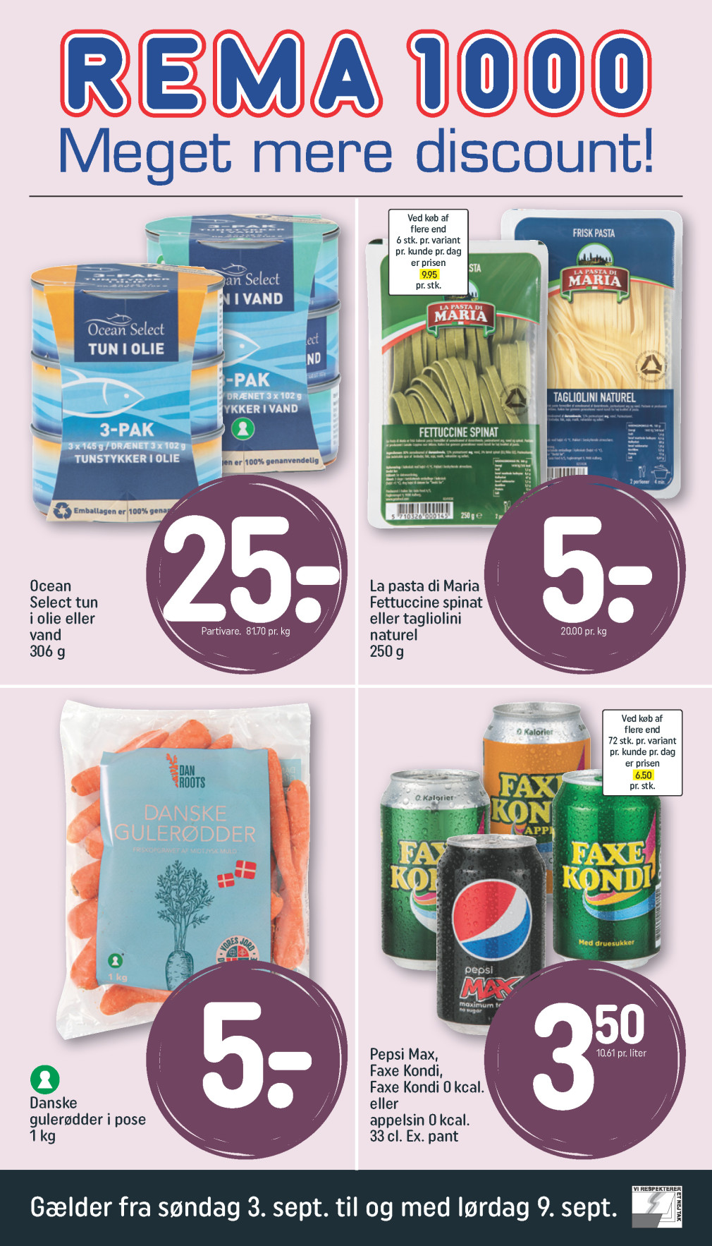 REMA 1000 tilbudsavis 03.09.2023 - Side.1